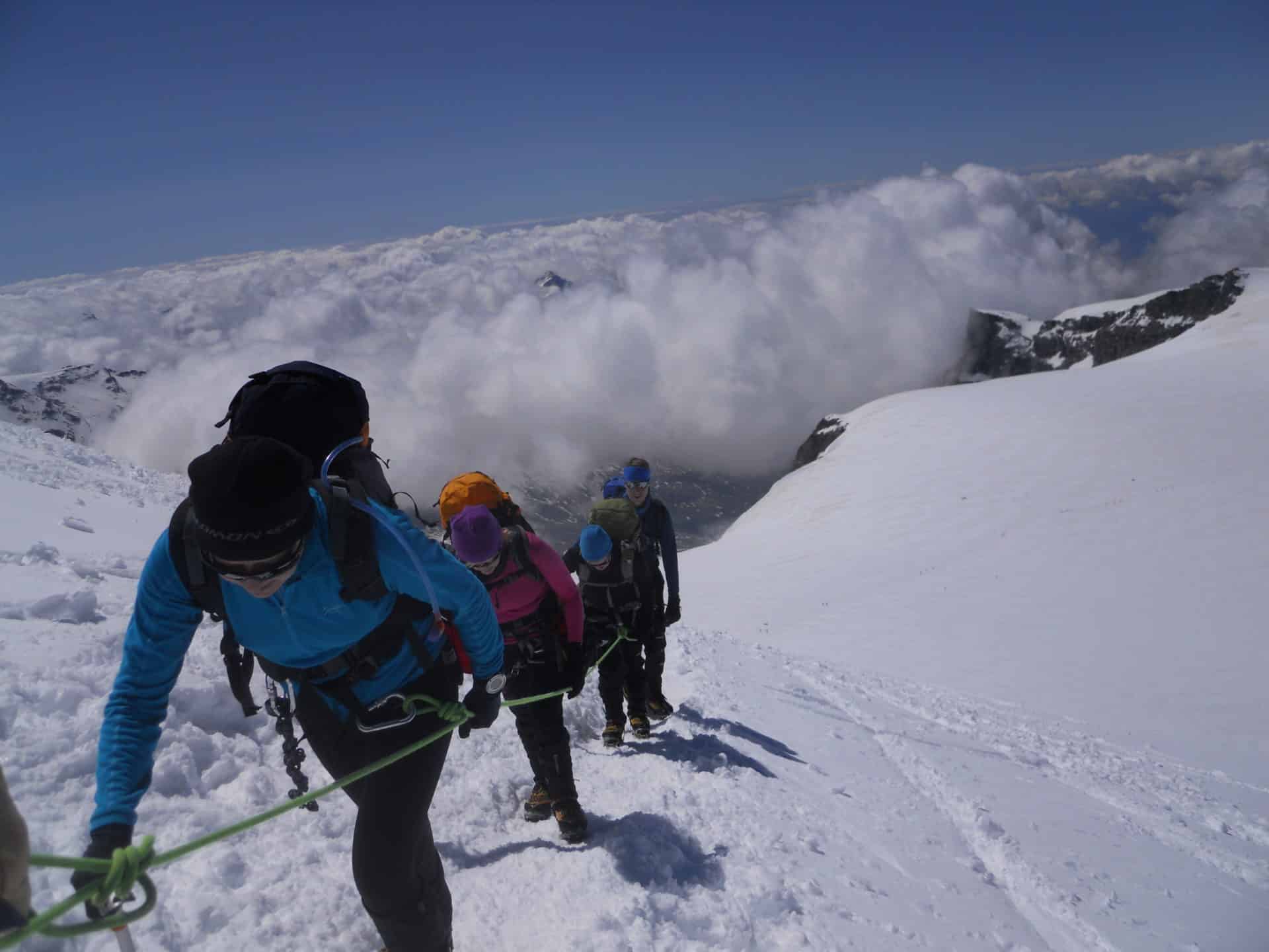 Monte Rosa and Breithorn climbing traverse. 5-day trip. AAGM leader