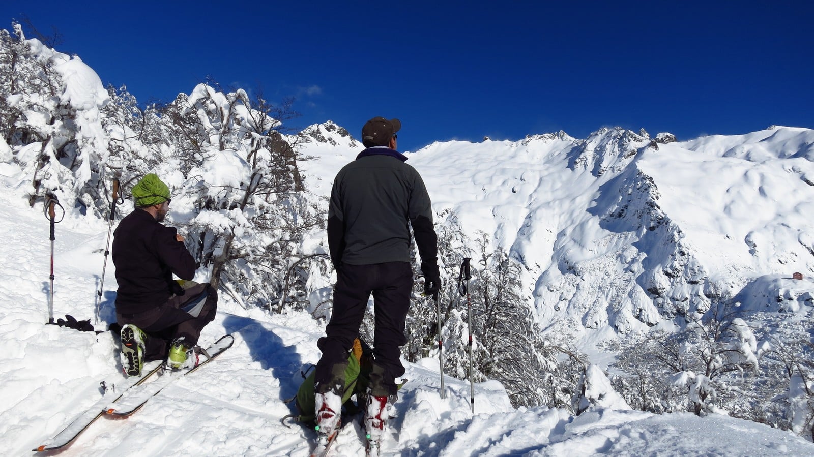 Ski touring in Cerro López, Bariloche. Ski Touring trip. IFMGA leader