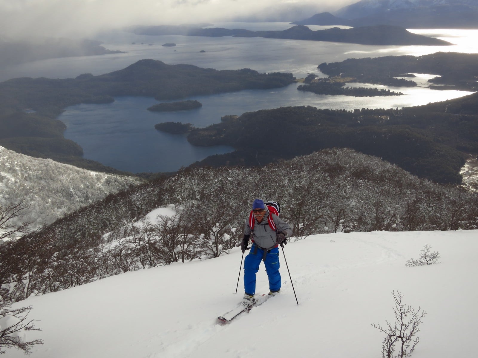 Ski touring in Cerro López, Bariloche. Ski Touring trip. IFMGA leader