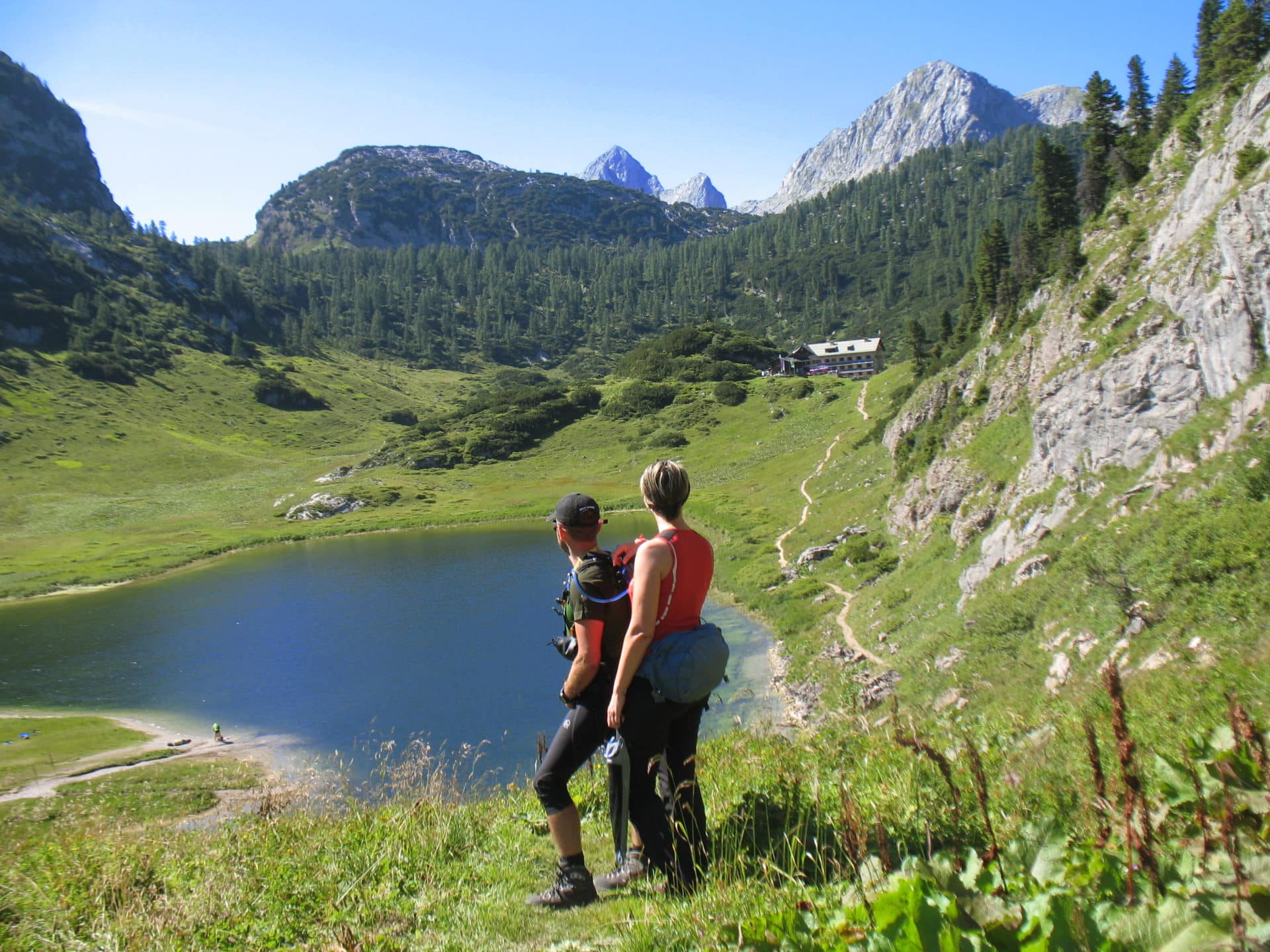 Hut to hut hike around Mount Watzmann. 9-day trip. UIMLA leader