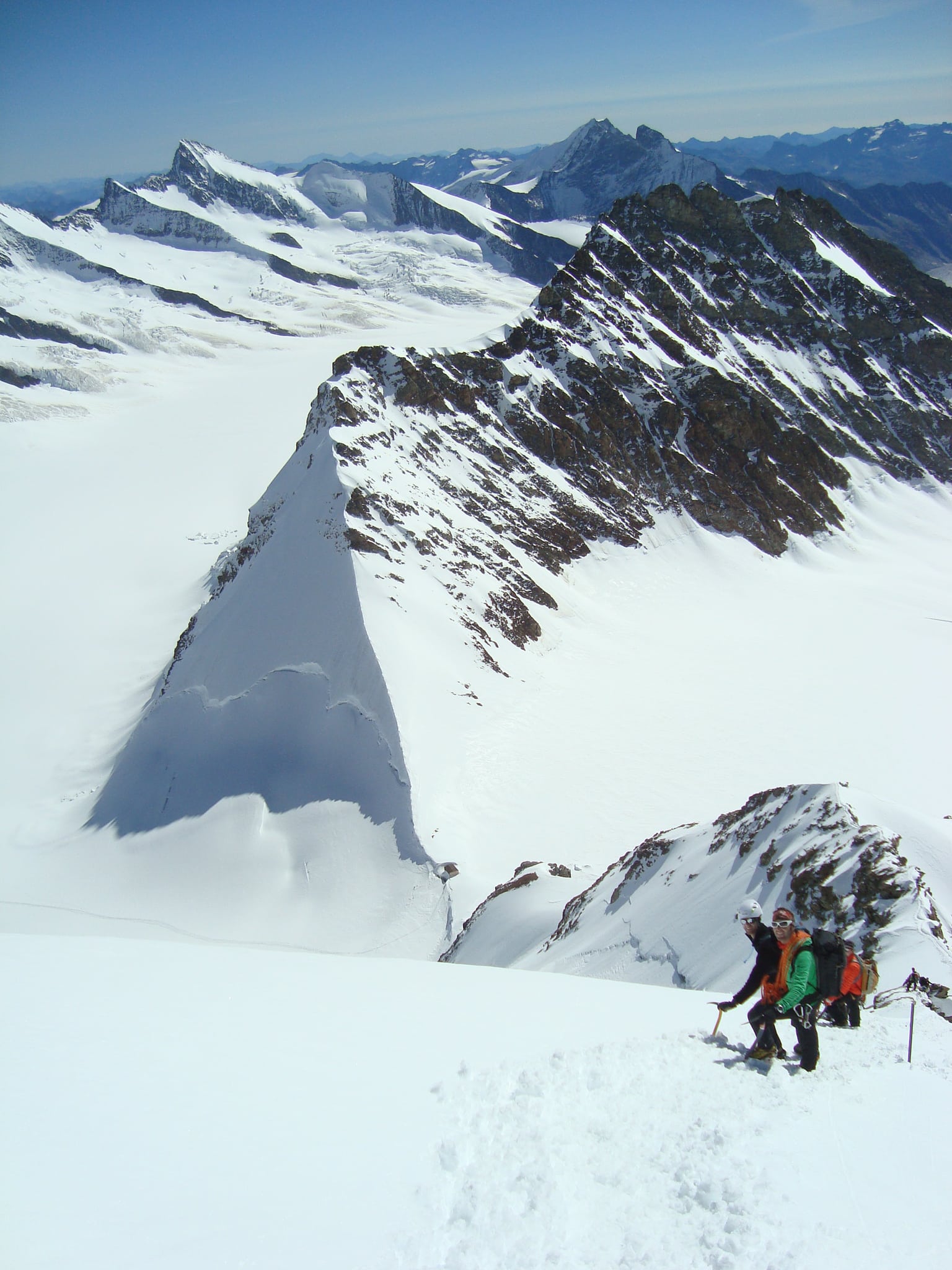 Climbing Mönch in the Bernese Alps. 1-day trip. Certified leader