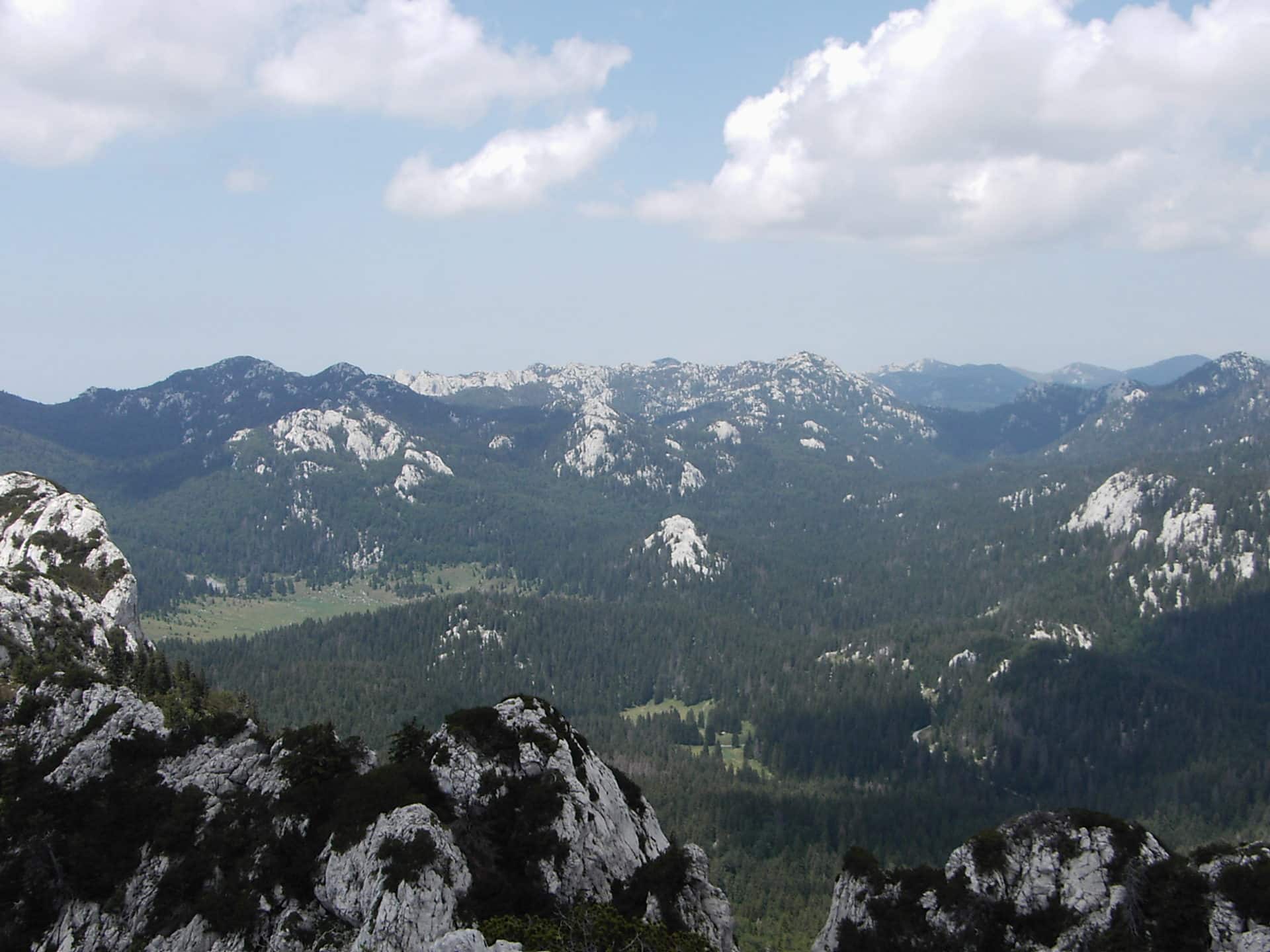 Hiking in the Dinaric Alps, Croatia. Hiking trip. UIMLA leader