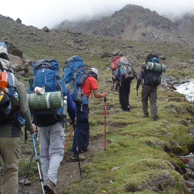 Cerro Plata guided expedition in Mendoza. 8-day trip. AAGM leader