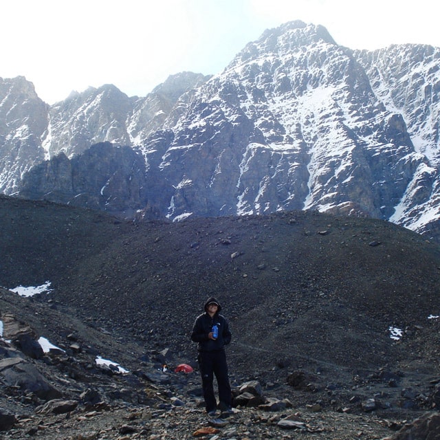 Cerro Plata guided expedition in Mendoza. 8-day trip. AAGM leader