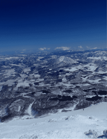 Ski touring on Mt Yotei, Hokkaido. 1-day trip. JMGA Alpine Guide leader