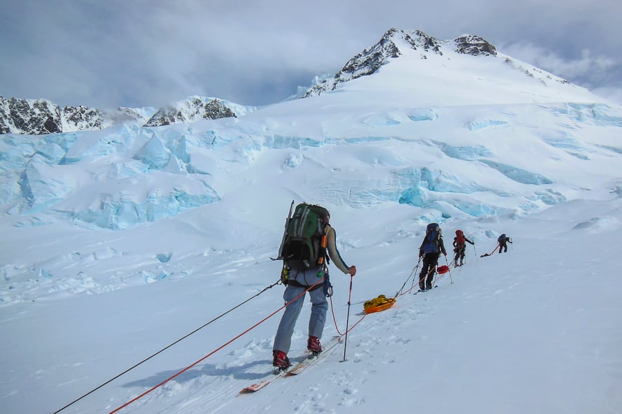 Mount Logan ski mountaineering expedition. 28-day trip. ACGM leader