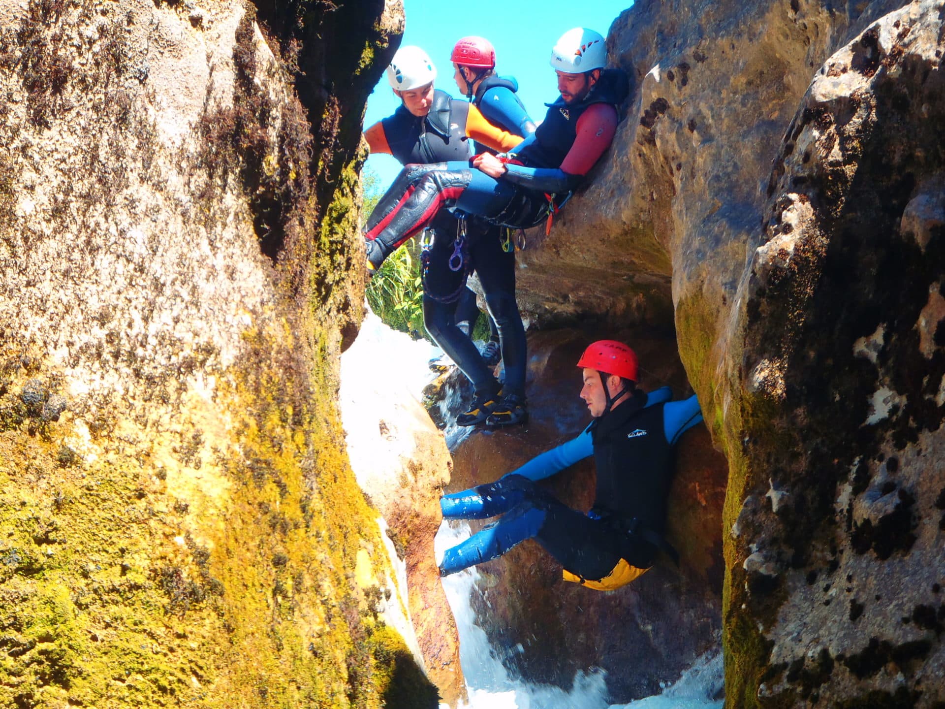 2-day canyoning in the Spanish Pyrenees. 2-day trip. Certified leader