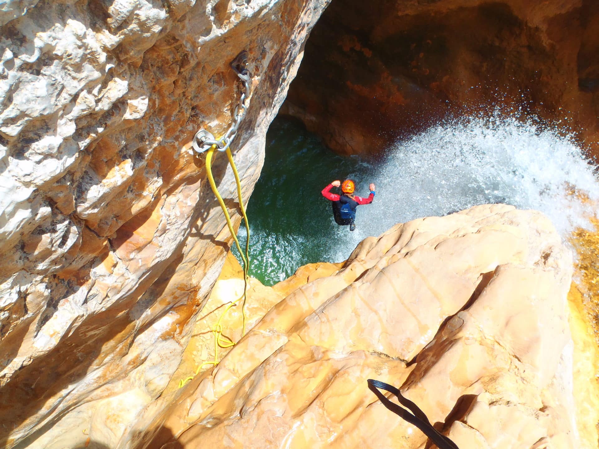 2-day canyoning in the Spanish Pyrenees. 2-day trip. Certified leader