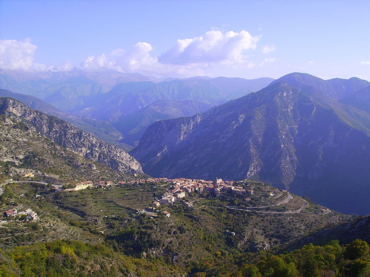 Utelle village and southern French Mediterranean Alps day hike. 1-day ...