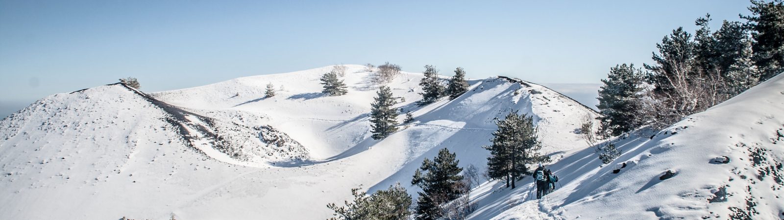 Mount Etna Skiing adventure in Sicily, Italy. 3-day trip. IFMGA leader